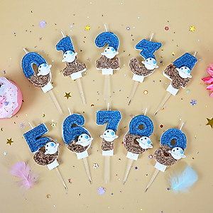 Space Birthday Candle Astronaut Blue Number 1 Candle Outer Space Cake Decorations Spaceship Cupcake Toppers Spaceman Theme Party Decor Favors