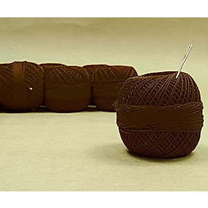 S2J Embroidery Yarn Anchor Set of 10 Pieces Crochet Cotton Thread Knitting Tatting Ball