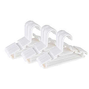 Tosnail 40 Pack Plastic Children's Hangers - White