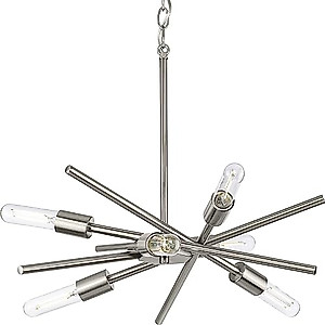 Progress Lighting P400108-009 Astra Chandeliers, Brushed Nickel