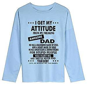 JDHUFEI Womens Hoodies 2023 Fall Fashion Crewneck Sweatshirt Casual Long Sleeve Pullover Letter Print Loose Fit Tops Blouse