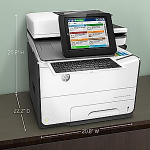 HP PageWide Enterprise Color Flow 586z Multifunction Duplex Printer with HP EveryPage and Pull-Out Keyboard (G1W41A)