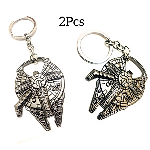 2 Pcs Millennium Falcon Metal Star Wars Bottle Wine Opener Bottle Zinc Alloy Black Knight Outdoor Tool - Wine Bottle Opener Kitchen Tools for Souvenirs Kitchen Tools for Souvenirs & Gift