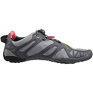 Vibram Women's V Trail Runner, Grey/Black/Orange, 6-6.5