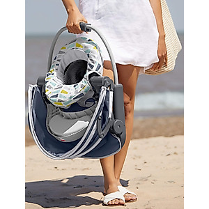 Fisher-Price GNG37 On The Go Sit Me Up Floor Seat, Citron Wedges