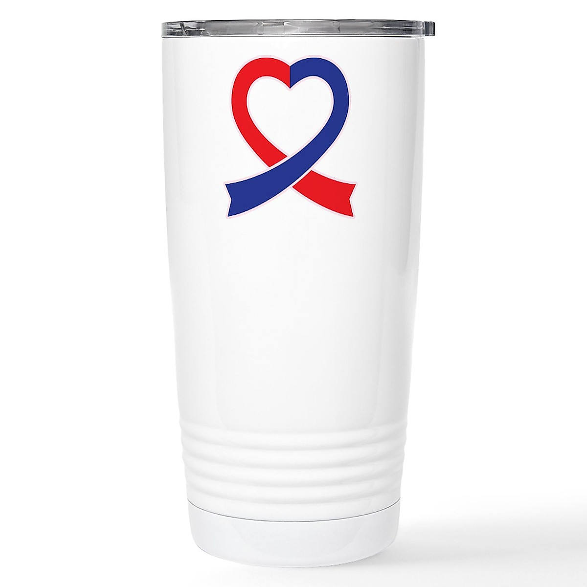 CafePress CHD Awareness Heart Ribbon Mugs 20 oz. Insulated Stainless Steel Coffee Tumbler