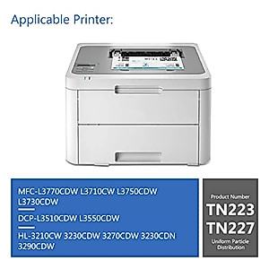 BIGSPCE TN227Y TN-227 High Yield Toner Cartridge Compatible TN 227 Yellow Toner Replacement for Brother TN227 HL-3210CW 3230CDW 3270CDW 3230CDN 3290CDW MFC-L3710CW L3770CDW Printer, 2 Pack