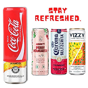 Generic (2-Pack) Seltzer Beer Can Cover-Skinny SeltzerAlcohol Disguise Drink Sleeve - Hide a Beer for Truly and White Claw Slim Skinny CansBeer Can Gag Gifts Beach Accessories Great for Golf Lovers