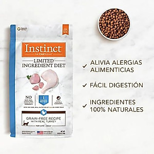 Instinct Limited Ingredient Diet Grain Free Recipe with Real Turkey Natural Dry Cat Food, 11 lb. Bag