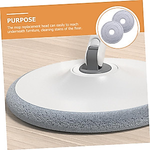 Didiseaon 2pcs Replacement Mop Head Mop Heads Commercial Wash Mop Head Flat Mop Home Clearing Items Mop Head Round Cleaning Supplies Refill Mop Head Household Clean Cloth Fabric