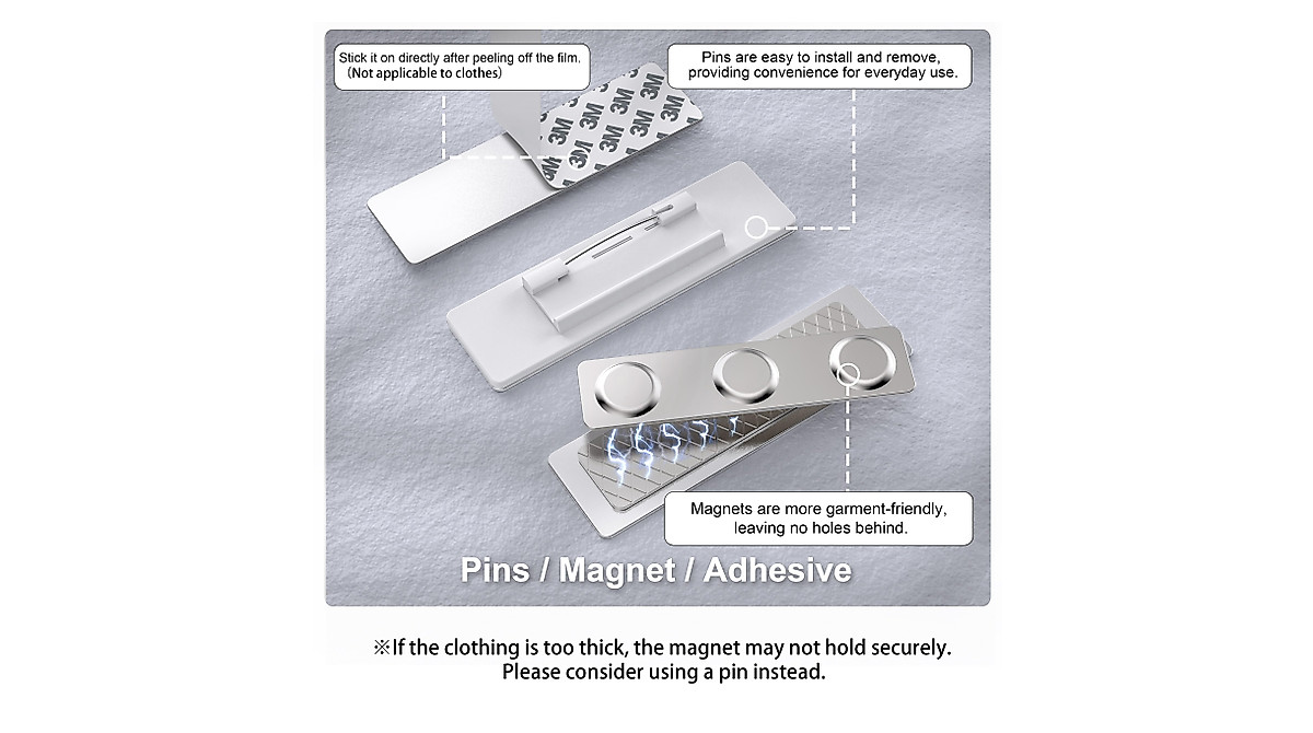 Metal Name Badge Custom Engraved Identification for Professionals