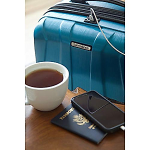 Samsonite Centric 2 Hardside Expandable Luggage with Spinner Wheels, Caribbean Blue, Carry-On 20-Inch