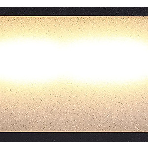 Amazon Brand - Rivet CANARM LTD Kit Integrated LED Outdoor Light Black with Frosted Glass