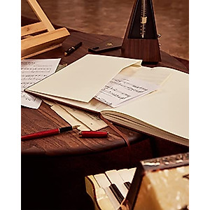 BEECHMORE BOOKS Ruled Notebook - British A4 Journal XL 8.5" x 11.5" Hardcover Vegan Leather, Thick 120gsm Cream Lined Paper | Gift Box | Chestnut Brown