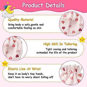 Geyoga Newborn Baby Mittens No Scratch Mittens Soft Elastic Infant Baby Gloves Mittens for 0-6 Months Baby(Lovely Style, 40 Pairs)