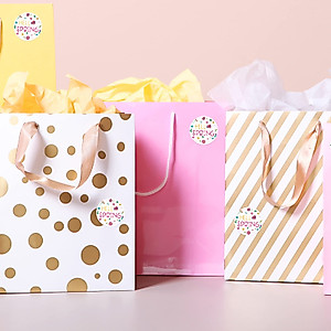 Heyfibro 500PCS Hello Spring Sticker Rolls, 1.5 Inches Round Label Stickers for Kids and Adults, Spring Holiday Stickers for Gift Packing, Cards, Candy Bags, Party Supplies