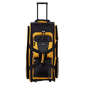 Travelers Club Xpedition 30 Inch Multi-Pocket Upright Rolling Duffel Bag, Arrowwood, 30" Suitcase