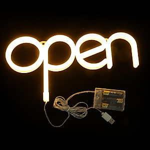 Homoyoyo LED Neon Open Sign Decorative Neon Lamp Festival Holiday Neon Light Decoration