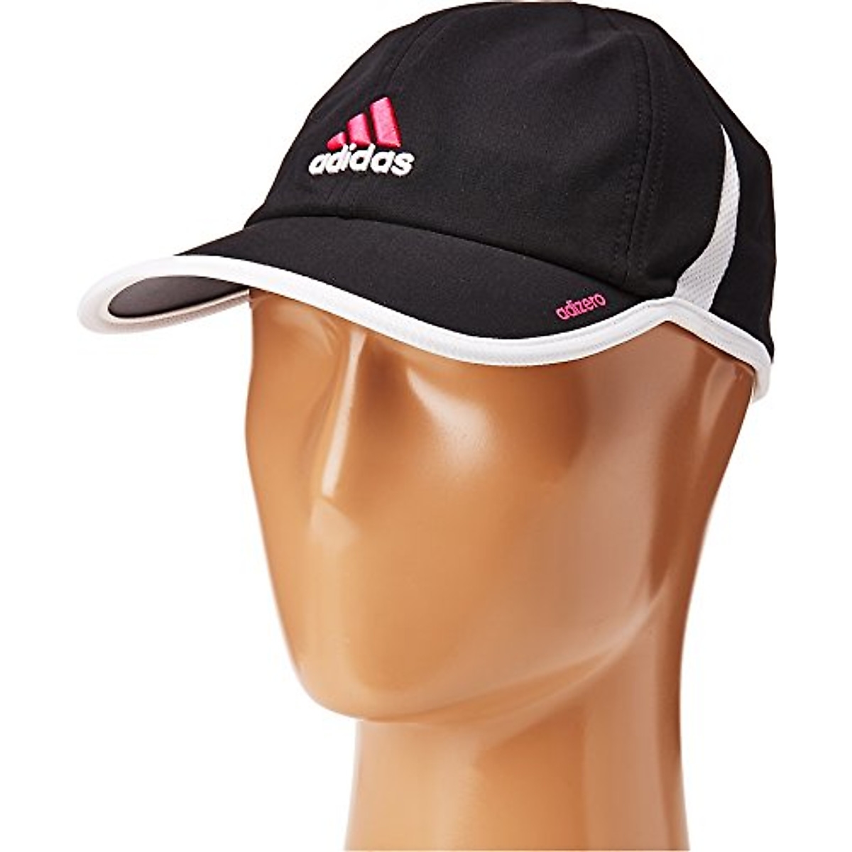 adidas Women's Adizero II Cap, Black/Shock Pink/White, One Size