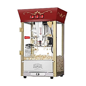 Great Northern Popcorn Red Matinee Movie Theater Style 8 oz. Ounce Antique Popcorn Machine