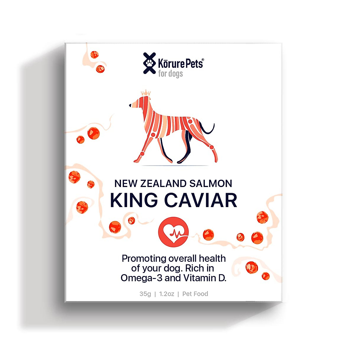 Kōrure Pets Dog King Caviar - Rich in Omega-3 Fatty Acids for Improved Heart Health, Immunity and Cognitive Function