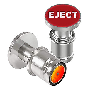 2Pcs EJECT NITROUS Button Cigarette Lighter Replacement Cover,Fire Missiles Button Cigarette Lighter Cover,12V Power Source Fits Most Automotive Vehicles (EJECT + NITROUS)