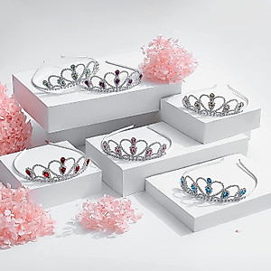 Lovelyshop Purple Gems Rhinestone Tiara for Little Kid Big Kid Prom Birthday Prinecess Crown