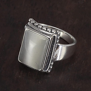 925 Sterling Silver Lucifer Morningstar Ring ~ Cat's Eye / Black Onyx Natural Gemstones ~ Statement Ring TV Show Jewelry ✬✬✬By Fantasy World✬✬✬ (Black Onyx, 11 US size)