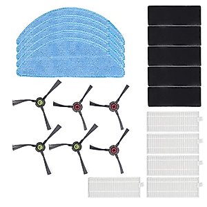 Robot Cleaner Rag Filter Set Main Brush Side Brushes Cleaning Cloth Mop Cloth Rags for Yeedi K600 K700 K680