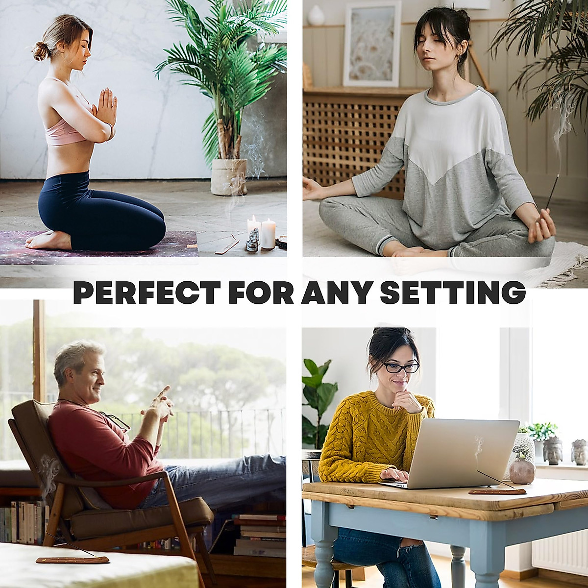 Mecka Sacred Chakra Incense Sticks Gift Set | 140 Insence-Sticks for Yoga, Aromatherapy and Relaxation | 7 Unique Aligning Scents for Meditation and Good Vibes | Premium Slow Burn Natural Insenses