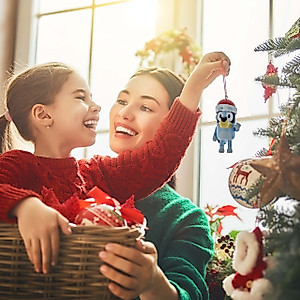 Bluey and Bingo Ornaments - Christmas Tree Decoration - Officially Licensed - 2 Assorted