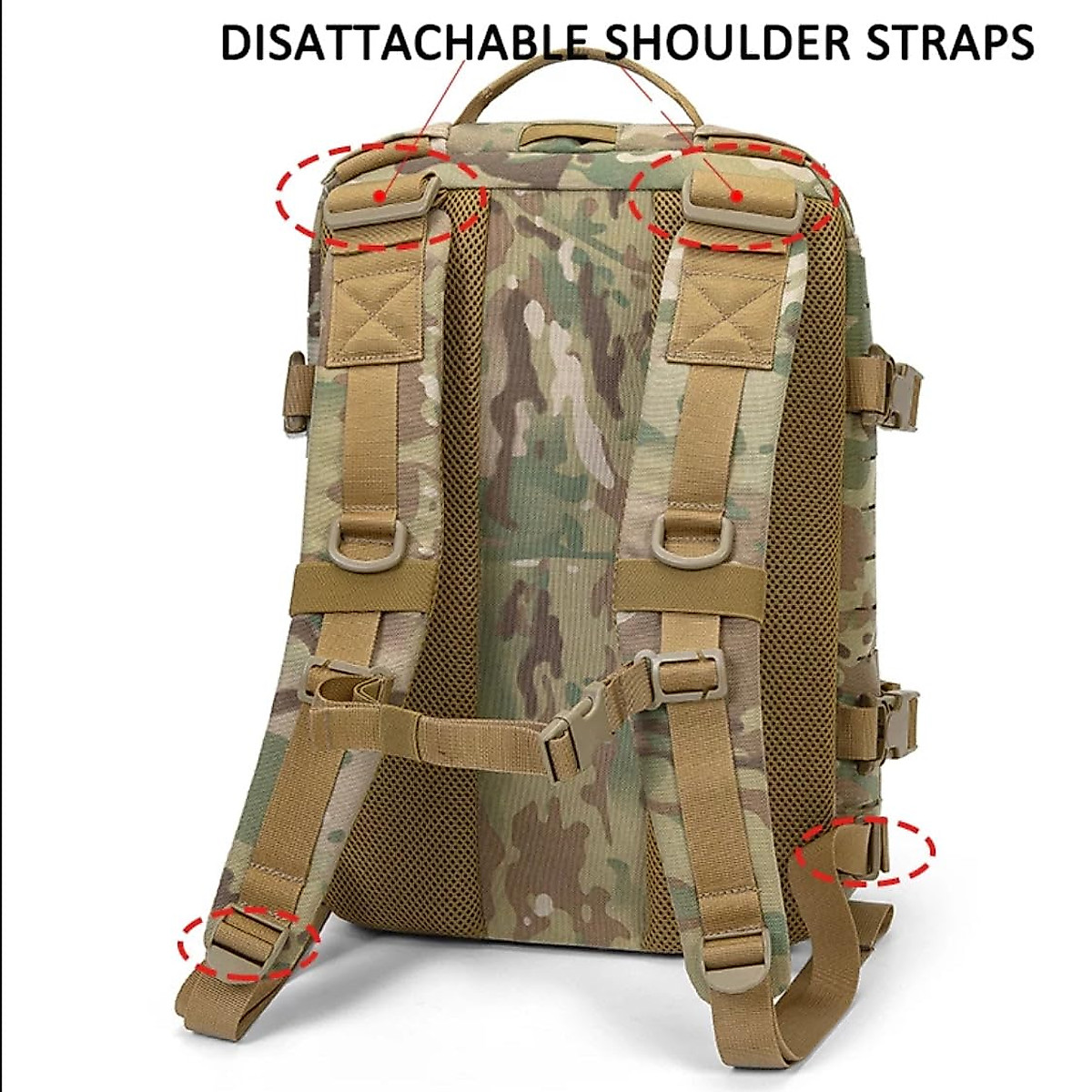 Tactical Airsoft Helmet and Gear Deployment Backpack (Brown)