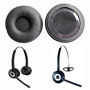 V-MOTA Earpads Compatible with Jabra Pro 920 925 930 935 9450 9460 MS Series Headphones,Replacement Cushions Repair Parts (2 Piece Pack)