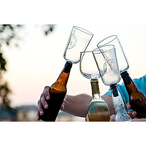 Guzzle Buddy Wine Bottle Glass, It Turns Your Bottle into Your Glass, Original As Seen on Shark Tank