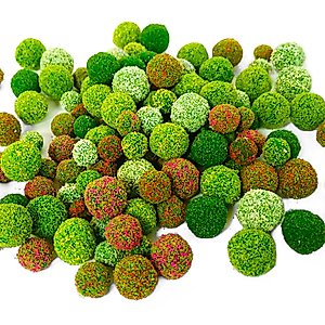 OrgMemory 120 Pcs Model Flower Trees, Model Scenery, Scenery Railroad Layout Scene Decoration Architecture Model Landscape Layout Cluster Flower Vegetation Mini Model Trees Flower