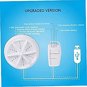 AEIOFU Portable Mini Foldable Washing Machine USB Powered Lightweight Washer for Home Travel Apartment Portable Compact Washing Machine Foldable Mini Washer Mini USB Washer