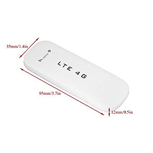 4G LTE USB Network Adapter Wireless WiFi Hotspot Router Modem Stick, Mini Network Adapter Share up to 10 WiFi Users,Memory, Expansion up to 32GB (with WiFi Function)