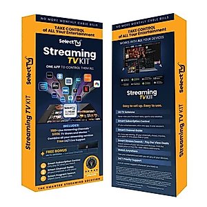 SelectTV Streaming TV Kit - Take Control of All Your Entertainment Discover The Best Entertainment from All of Your Apps-Plus Access Live Local and Digital Channels with This Streaming Kit