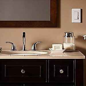 Lutron Diva LED+ Dimmer Switch for Dimmable LED and Incandescent Bulbs with 1-Gang Wallplate, 150W/Single-Pole or 3-Way, Biscuit