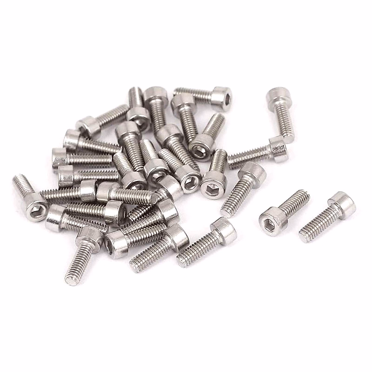 50 Pcs M3-0.5x12mm Stainless Steel Hex Socket Head Cap Screws Bolts Inner Hex Socket Bolt DIN 912