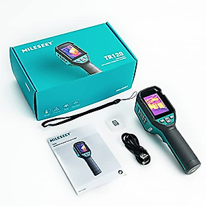 MiLESEEY Thermal Camera Imaging Tool for Temperature Anomalies,120 x 90 Pixel Infrared Resolution Thermal Imager, Rechargeable IP54 2 Meter Drop Proof 25Hz, Support PC Analysis Software