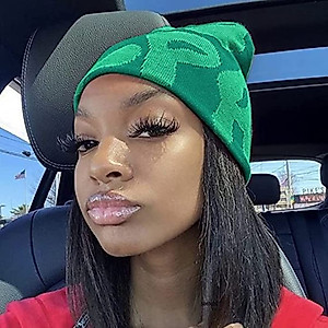 Sindlloger Women Y2k Accessories Y2k Beanie Hat Beanie Slouchy Beanie Slouchy Beanies for Women Womens Beanie (Black-B)