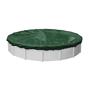 Pool Mate 3218-4PM Winter Pool Cover, Heavy-Duty Green, 18 ft Above Ground Pools