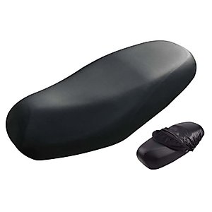 YOUNICE Universal Motorcycle Seat Cover PU Leather Waterproof Breathable 3D Mesh Cushion Cover Protector Rainproof Motorbike Seat Pad Cover for Outdoor (Leather, XL(86 * 53CM/33.9 * 20.87IN))