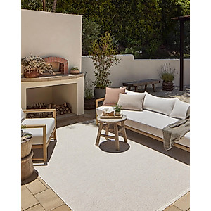 Loloi Amber Lewis x Malibu Ivory/Dove 5'-1" x 7'-7" Area Rug