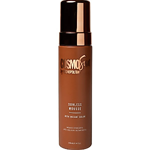 CosmoSun Sunless Mousse with Instant Color Hydrating and skin softening 7.44 oz.