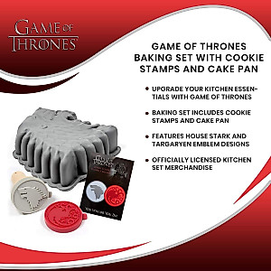 Game of Thrones Baking Set with Cookie Stamps and Cake Pan
