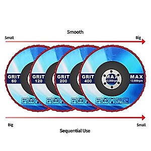 4" Diamond Flap Disc Grinding Sanding Wheels 200 Grit - Sander Tile Stone Marble Concrete Granite Ceramics Glass 1Pcs