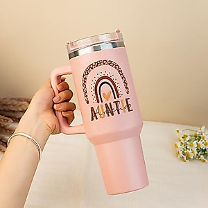 Noni Personalized Auntie Tumbler 40oz, Promoted To Aunt Gift Idea, Best Aunts Ever Present, Mother Day Gift For Auntie, Presents for Aunt, New Aunts, Promoted to Aunties