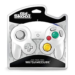 Old Skool Controller Compatible with Gamecube/Wii - White
